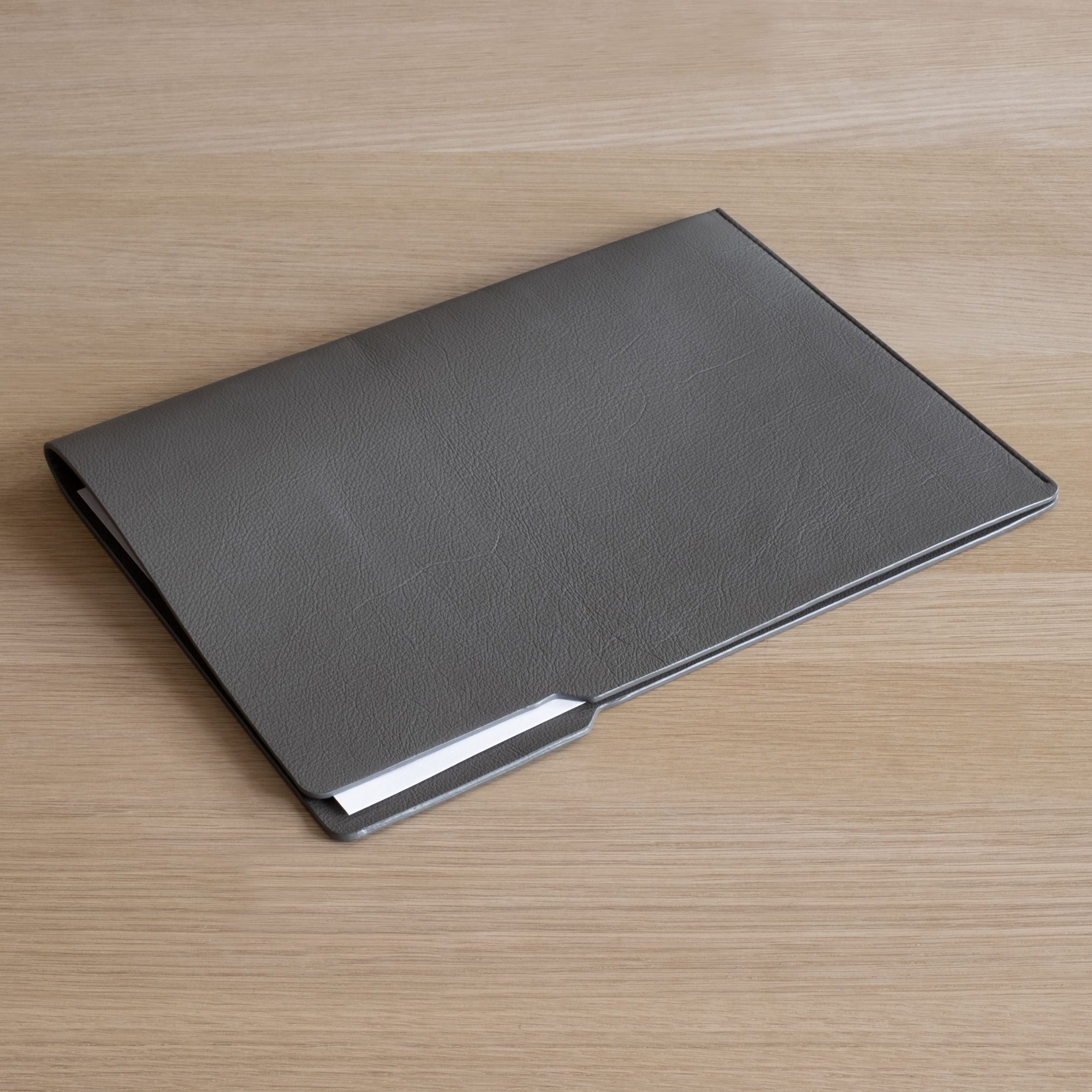 Cognac Residual Leather Bookbox - Large | August Sandgren